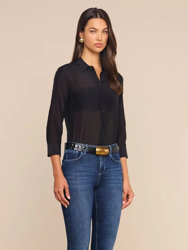 L'Agence Dani Cotton-silk Blouse