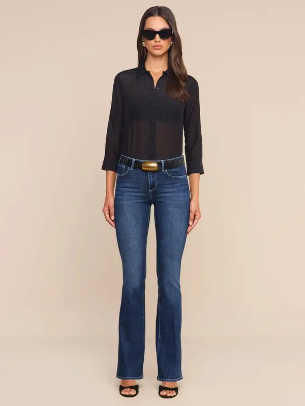 L'Agence Dani Cotton-silk Blouse