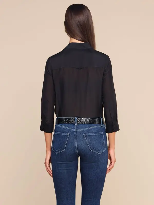 L'Agence Dani Cotton-silk Blouse