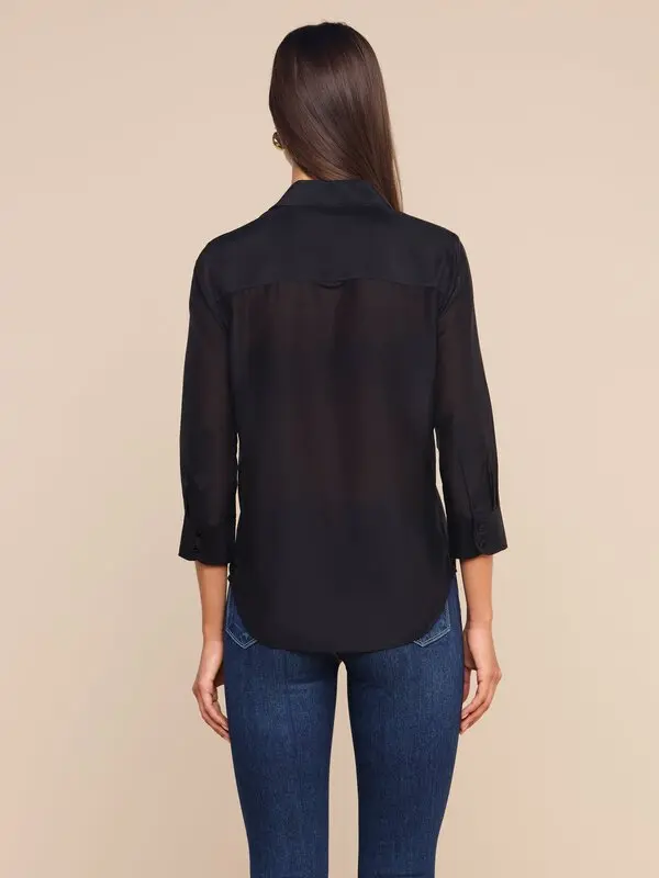 L'Agence Dani Cotton-silk Blouse