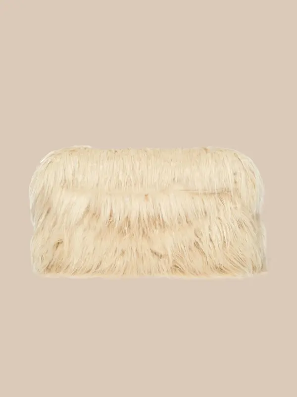 L'Agence Adelina Faux Fur Clutch