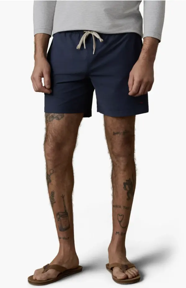 Faherty Brand All Day™ Swim Trunks - Navy