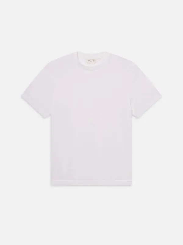 FRAME S/s Light Cotton Tee - White
