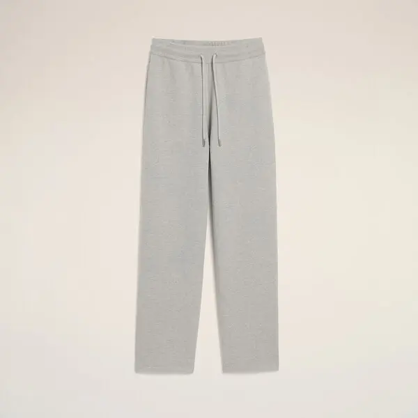 AMI Paris Grey Cotton Track Pants With De Coeur Grey - Heather Ash Grey