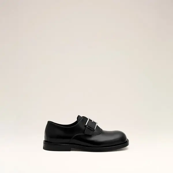 AMI Paris Cow Leather Monk Strap Shoes