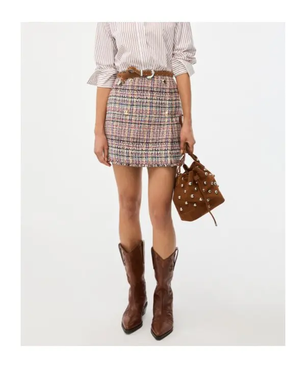 IBLUES A-line Skirt With Button Detail