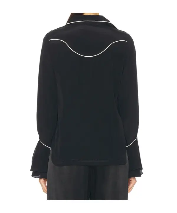 Johanna Ortiz Piped-cuff Shirt