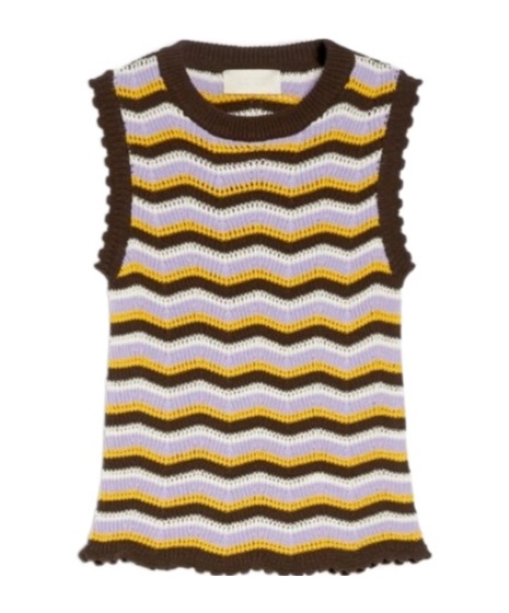 IBLUES Crochet-knit Sleeveless Sweater - Off White