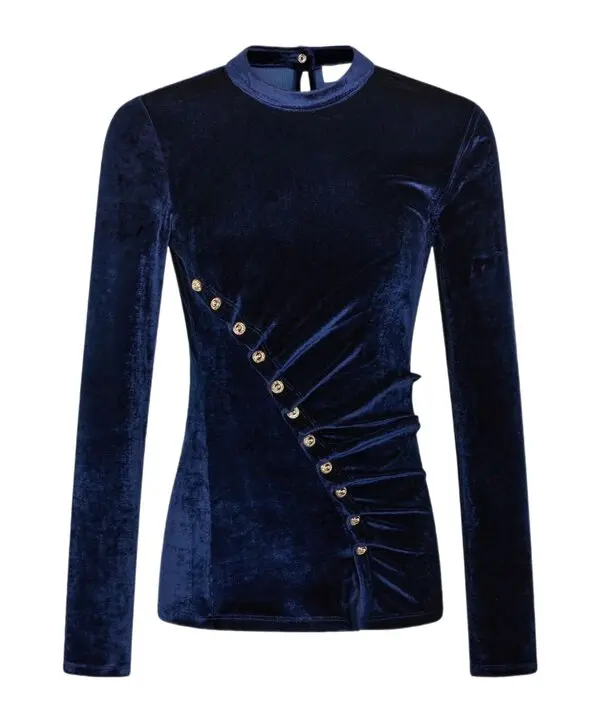 Rabanne Draped Velvet Top