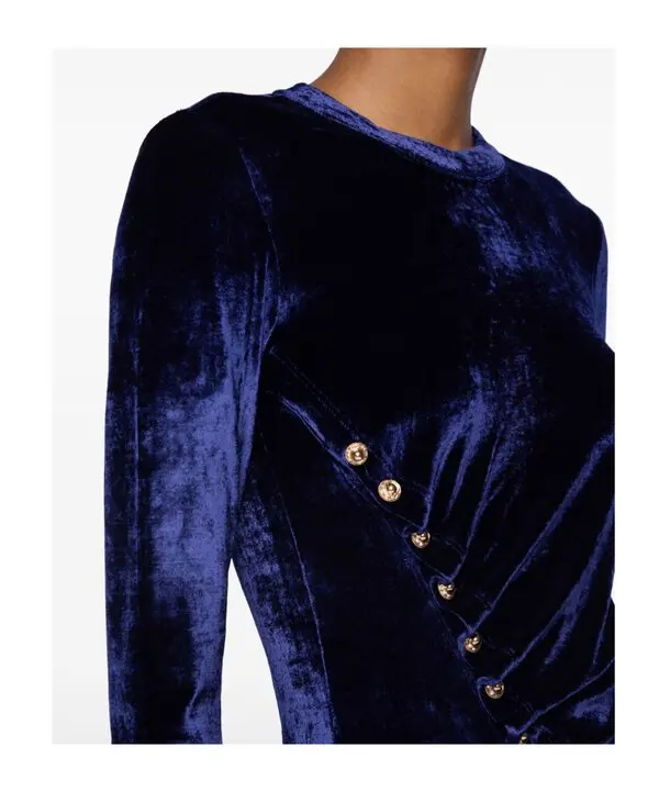 Rabanne Draped Velvet Top