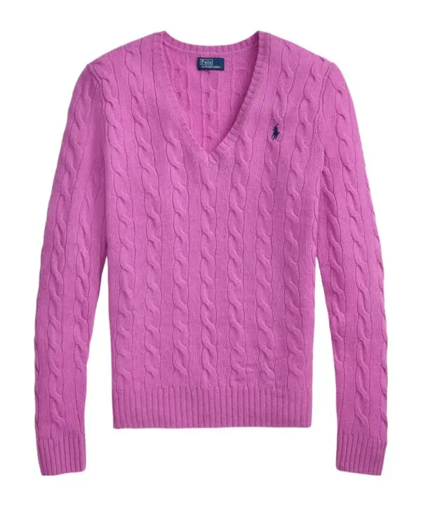 Polo Ralph Lauren Cable-knit V-neck Sweater