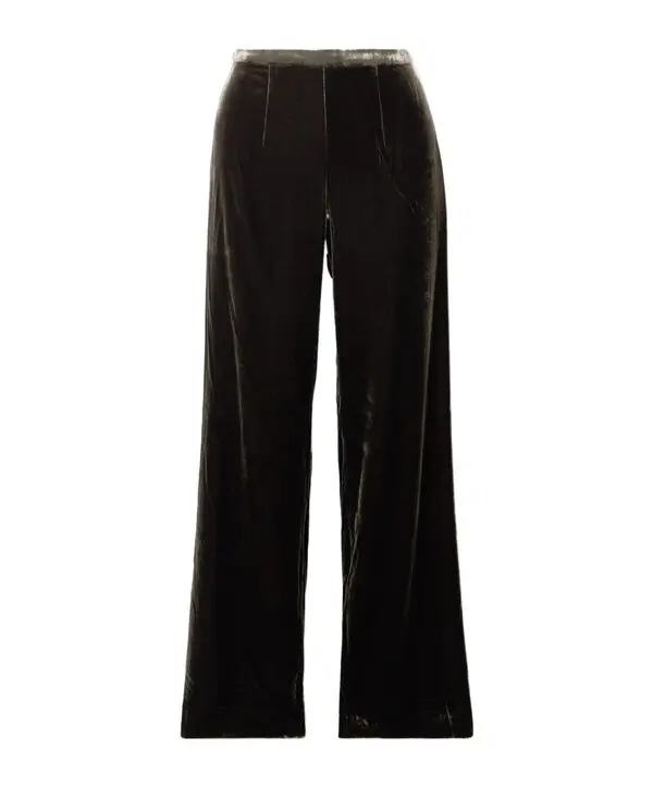 Le Kasha Velvet Wide-leg Pants
