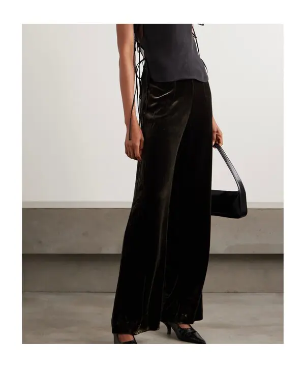 Le Kasha Velvet Wide-leg Pants