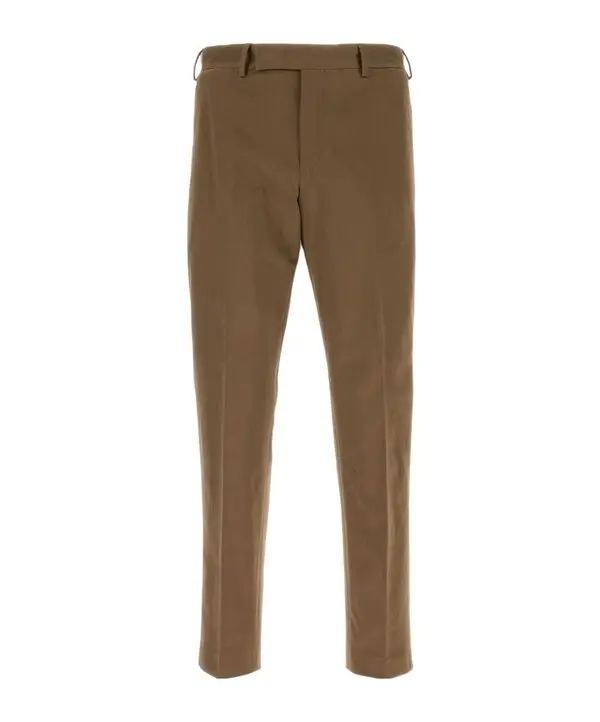 PT TORINO Rebel Flat Front Pants - Brown