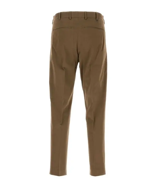 PT TORINO Rebel Flat Front Pants - Brown