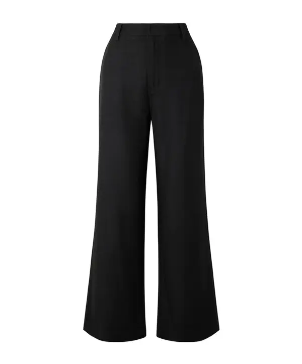 THE ELDER STATESMAN Cashmere And Wool Blend Wide-leg Trousers