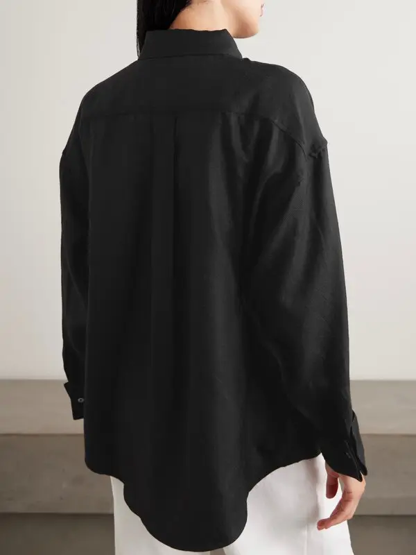 THE ELDER STATESMAN Wool And Cashmere Blend Shirt