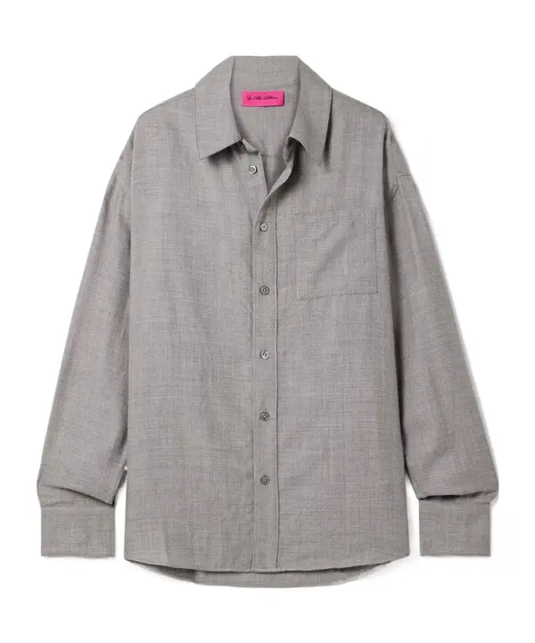 THE ELDER STATESMAN Long-sleeve Wool And Cashmere Blend Shirt