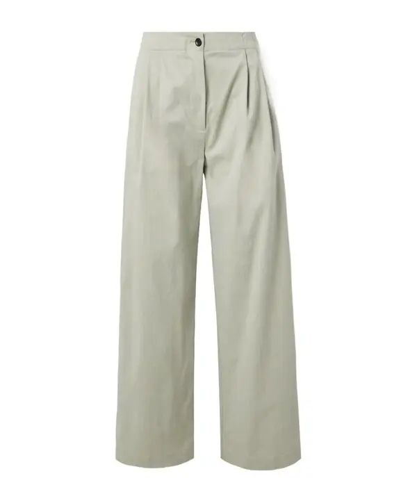 Proenza Schouler Romina Pleated Wide-leg Trousers