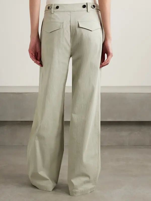 Proenza Schouler Romina Pleated Wide-leg Trousers