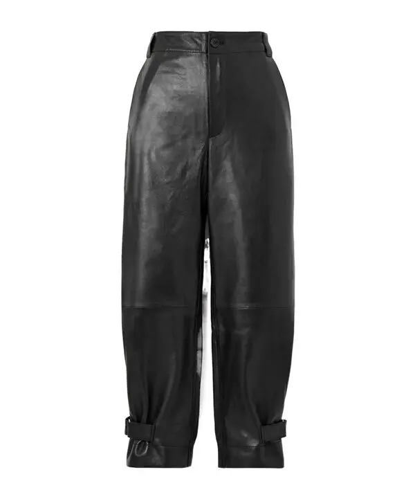 Proenza Schouler Leather Buckle Casual Pants