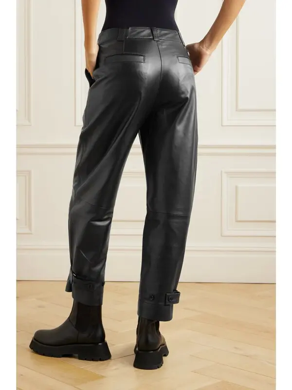 Proenza Schouler Leather Buckle Casual Pants