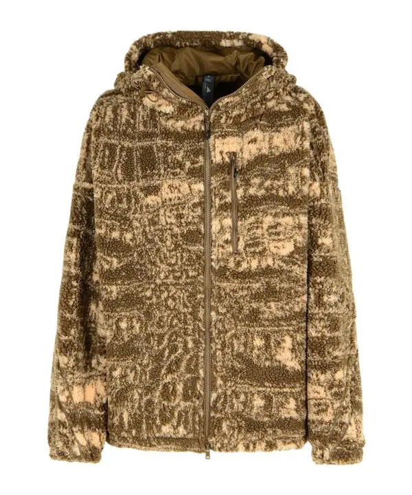 Adidas By Stella McCartney Two-toned Zipped Fleece Jacket