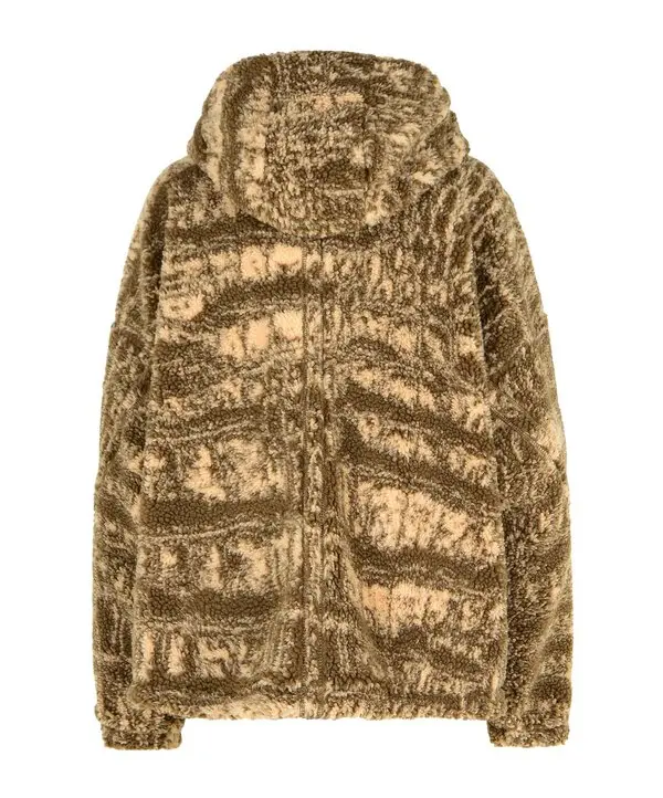 Adidas By Stella McCartney Two-toned Zipped Fleece Jacket