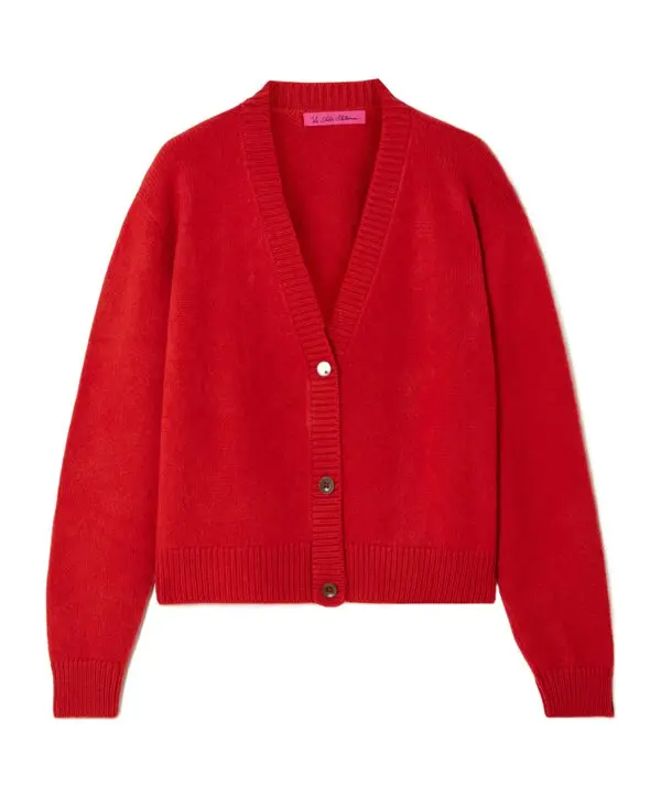 THE ELDER STATESMAN Cashmere Cropped Cardigan