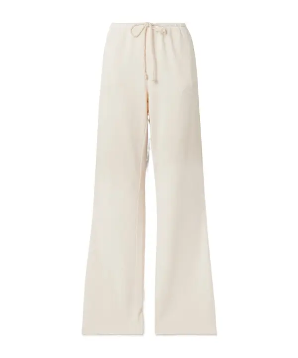 THE ELDER STATESMAN Cashmere Blend Wide-leg Sweatpants