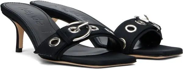 AeydĒ Ilvy Eyelet Grosgrain High Heel Sandals