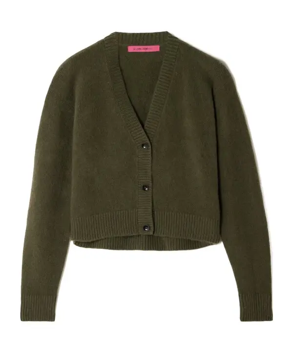 THE ELDER STATESMAN Cashmere Cropped Cardigan