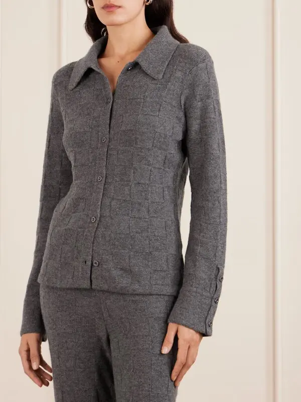 THE ELDER STATESMAN Long-sleeved Cashmere Cardigan