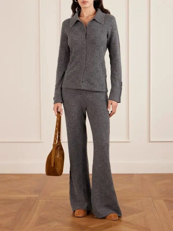 THE ELDER STATESMAN Long-sleeved Cashmere Cardigan