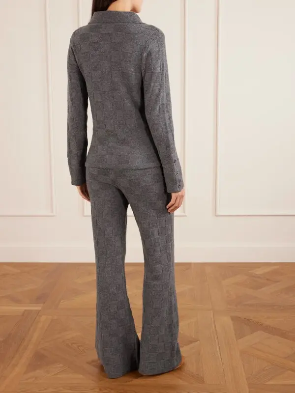 THE ELDER STATESMAN Long-sleeved Cashmere Cardigan