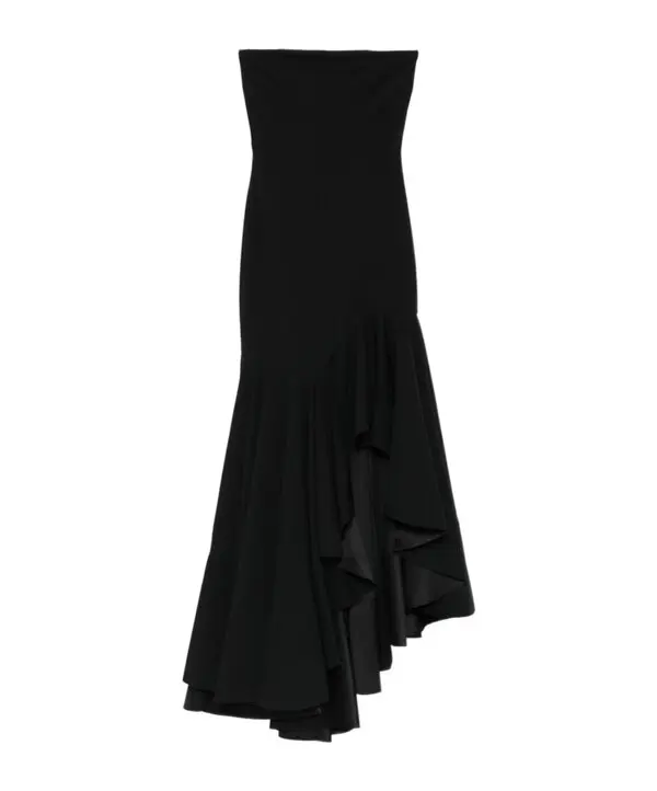 Solace Off-shoulder Ruffled Hem Dress