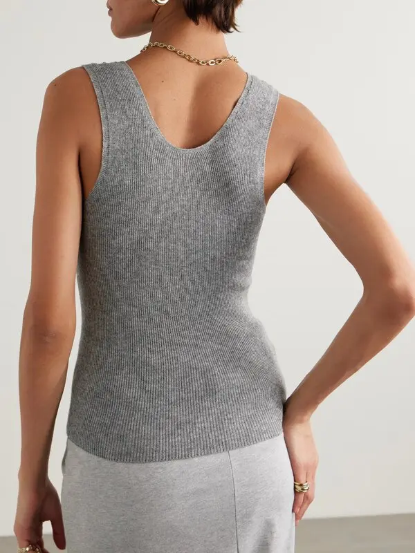 THE ELDER STATESMAN Delicash Cashmere And Silk Blend Vest