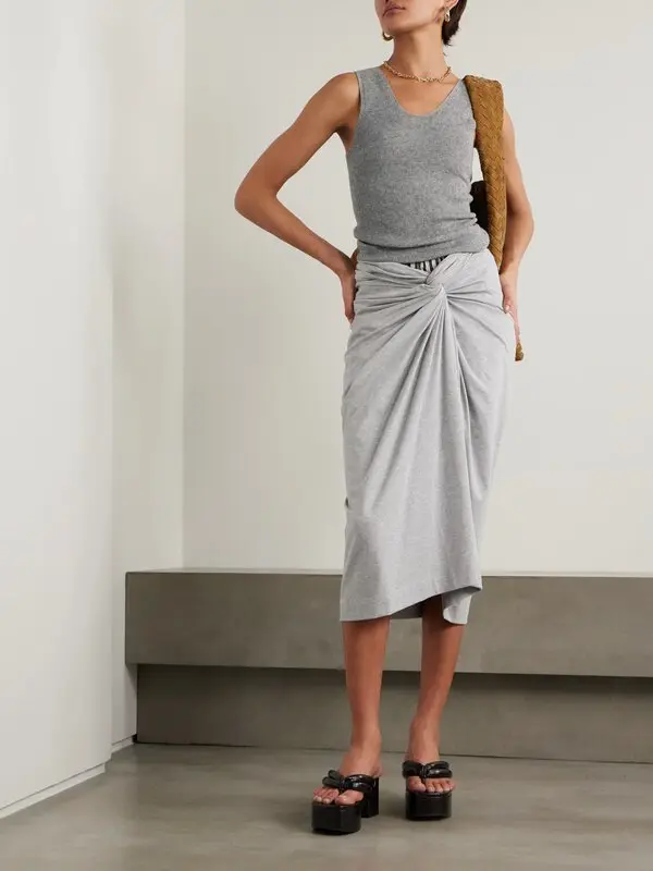 THE ELDER STATESMAN Delicash Cashmere And Silk Blend Vest