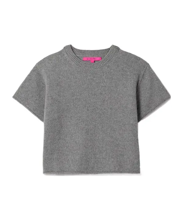 THE ELDER STATESMAN Short-sleeved Cashmere Sweater