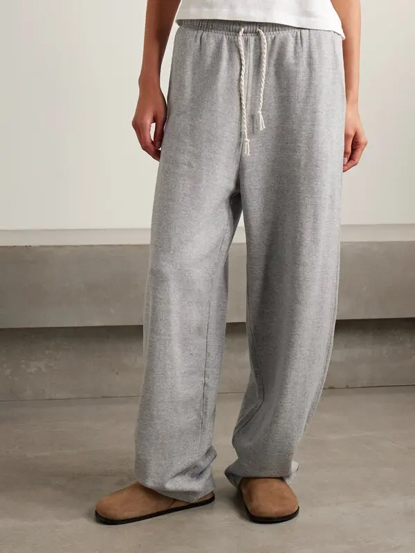 THE ELDER STATESMAN Daily Wide-leg Sweatpants