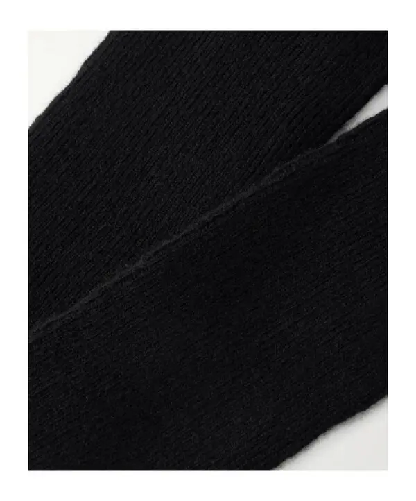THE ELDER STATESMAN Ribbed Cashmere Elbow Gloves