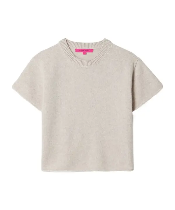 THE ELDER STATESMAN Short-sleeved Cashmere Sweater