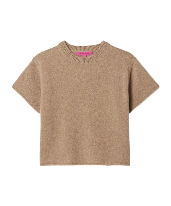 THE ELDER STATESMAN Short-sleeved Cashmere Sweater