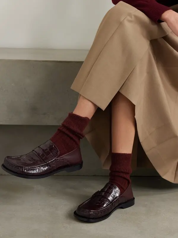 THE ELDER STATESMAN Ribbed Cashmere Socks
