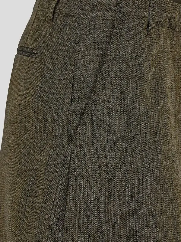 Dries Van Noten Midi Skirt With Belt Ring And Pockets