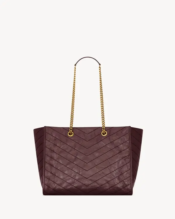 Saint Laurent Niki Shopping Bag In Vintage Leather
