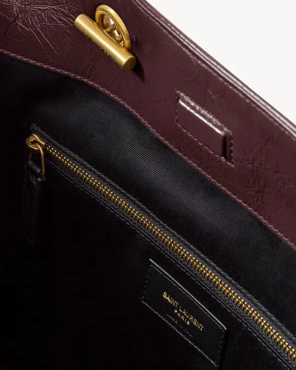 Saint Laurent Niki Shopping Bag In Vintage Leather