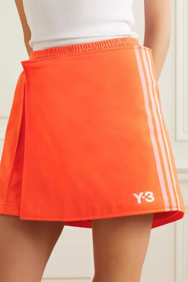 ADIDAS ORIGINALS Y-3 Firebird Striped Knitted Shorts