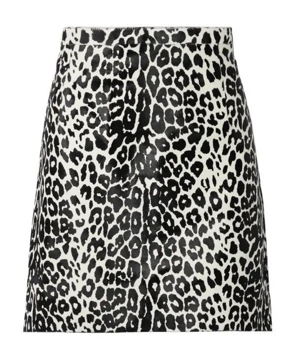 Michael Kors Leopard Print Mini Skirt