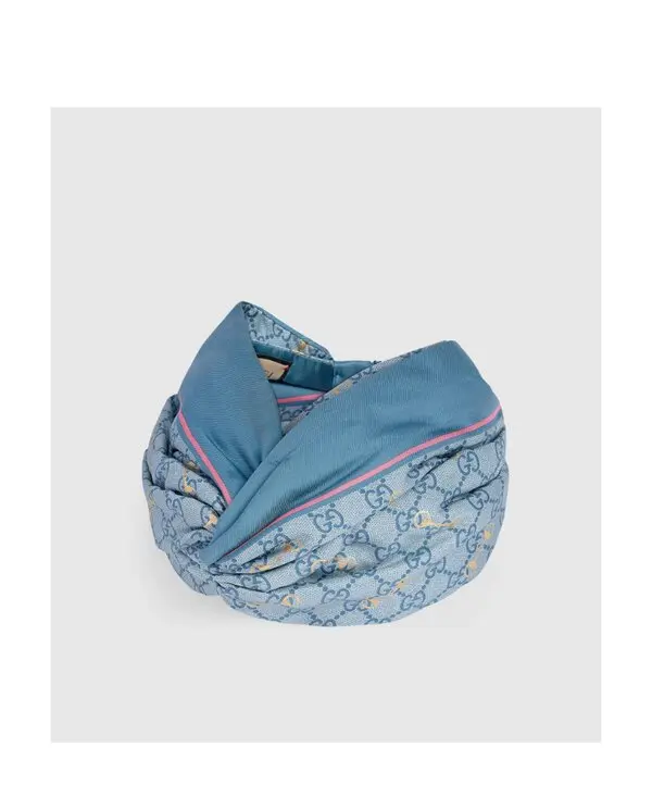 Gucci Gg Horsebit Silk Headband